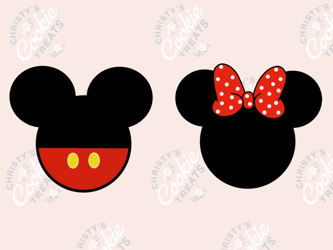 Basic Mickey or Minnie Mouse Cookie Cutter - Etsy
