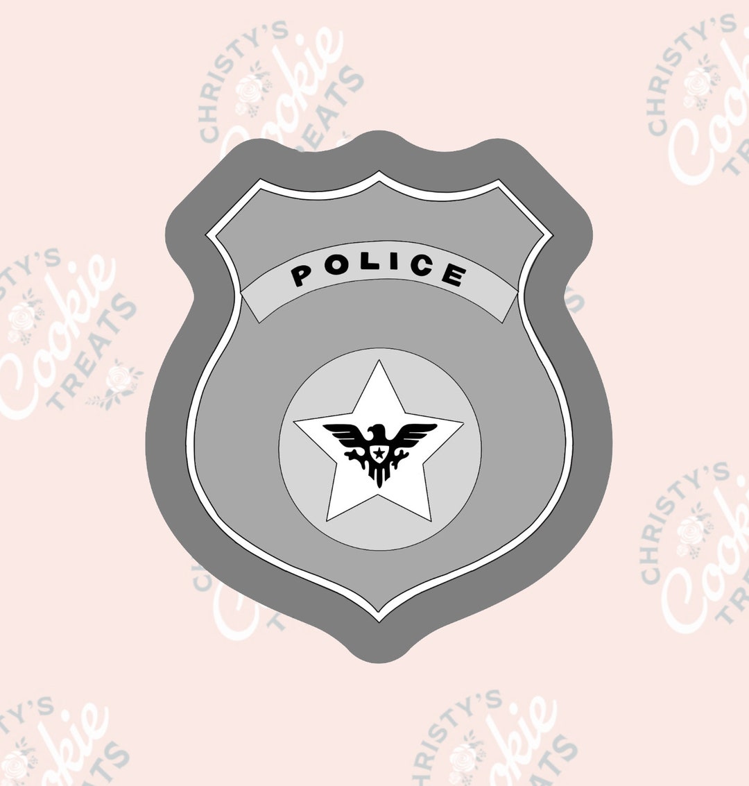 Police Badge Cookie Cutter - Etsy