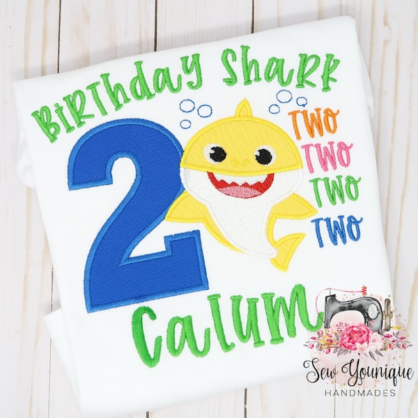 Baby Shark Two Two Png - Etsy