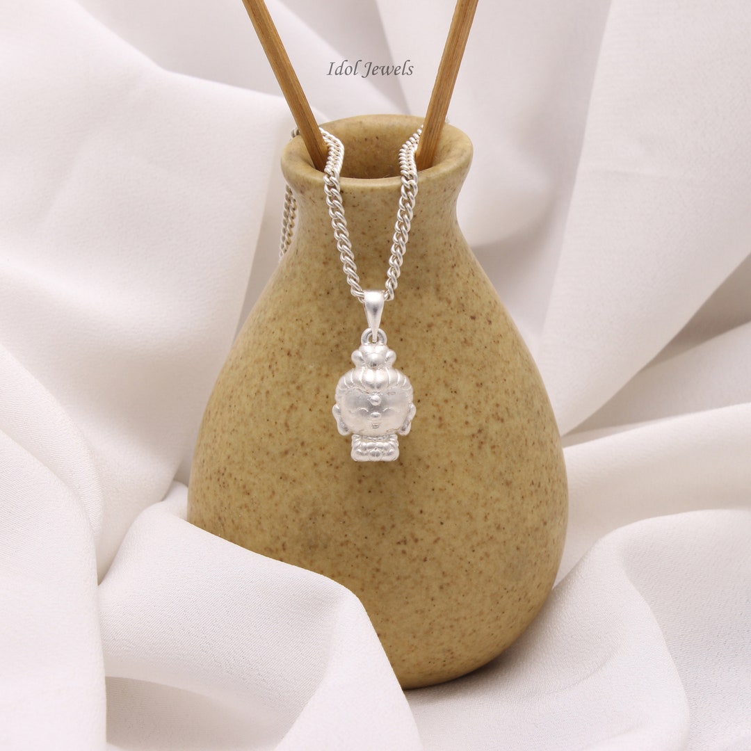 Natural 999 Silver Baby Buddha Pendant-light Weight Pendant-silver ...