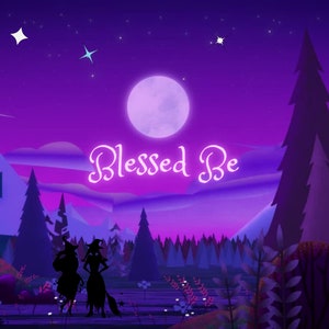 Magical Night Animated Scene Witch Animated Scene Twitch - Etsy