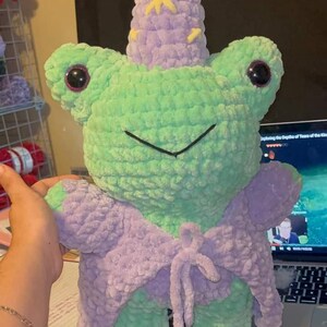 Wizard Frog Crochet Pattern - Frog- Halloween - PDF- Kawaii Frog ...