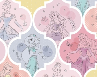 Fabric Craft Supplies & Tools Materials Belle and more Disney princess ...