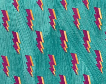 Purple Lightning Fabric - Etsy