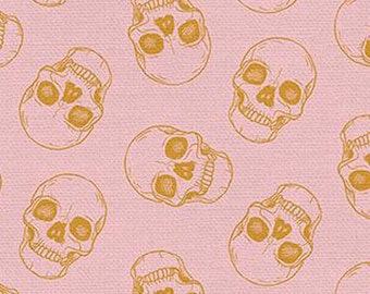 Skull Fabric Hipster Skulls Pattern by Jannasalak Skull Halloween ...