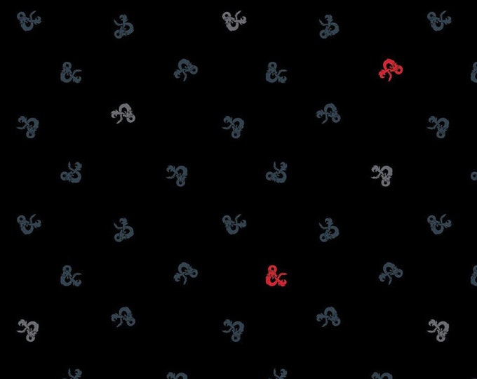 Dungeons & Dragons Fabric -- Dnd Logos Scattered on Red -- 100% Cotton ...
