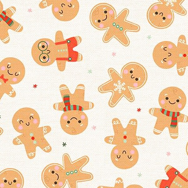 Gingerbread Men Fabric - Etsy