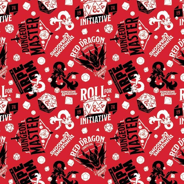 Dungeons and Dragons Fabric - Etsy