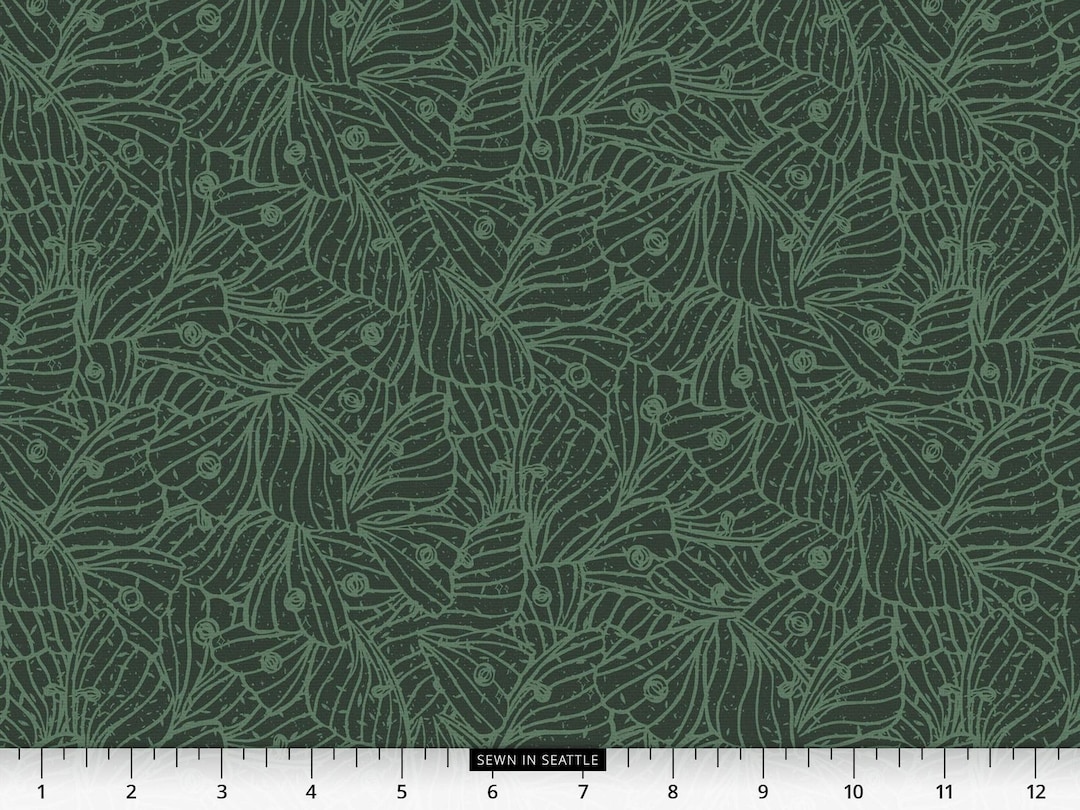 Overlapping Luna Moths Wings in Green -- 100% Cotton Quilting Fabric - Etsy