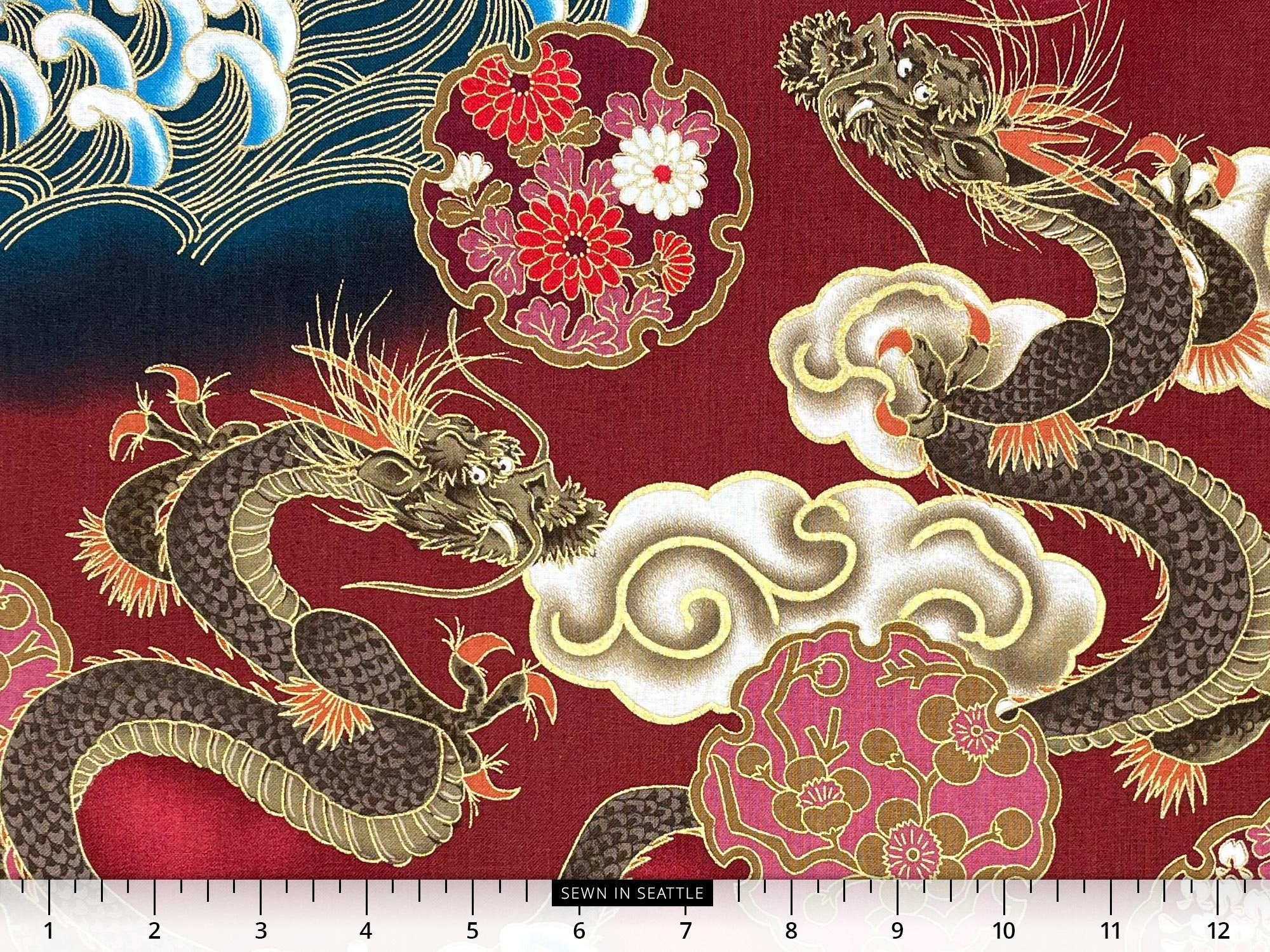 Japanese Dragon Fabric