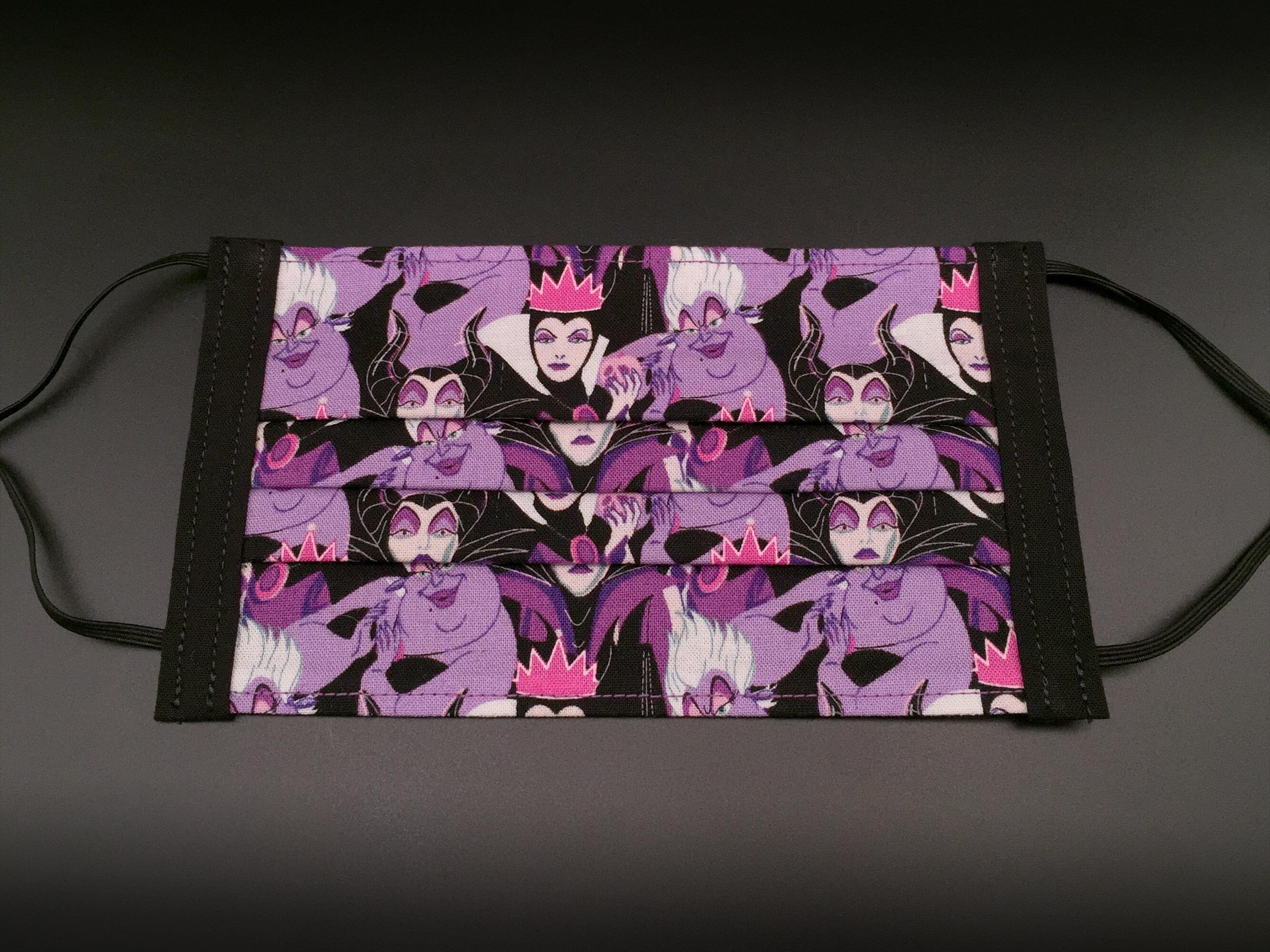 Disney villains mask reuseable cotton mask with nose wire | Etsy