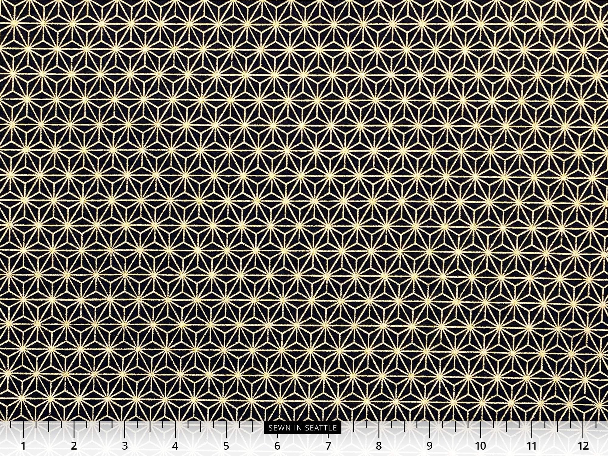 Japanese Fabric Metallic Gold Traditional Japanese - Etsy