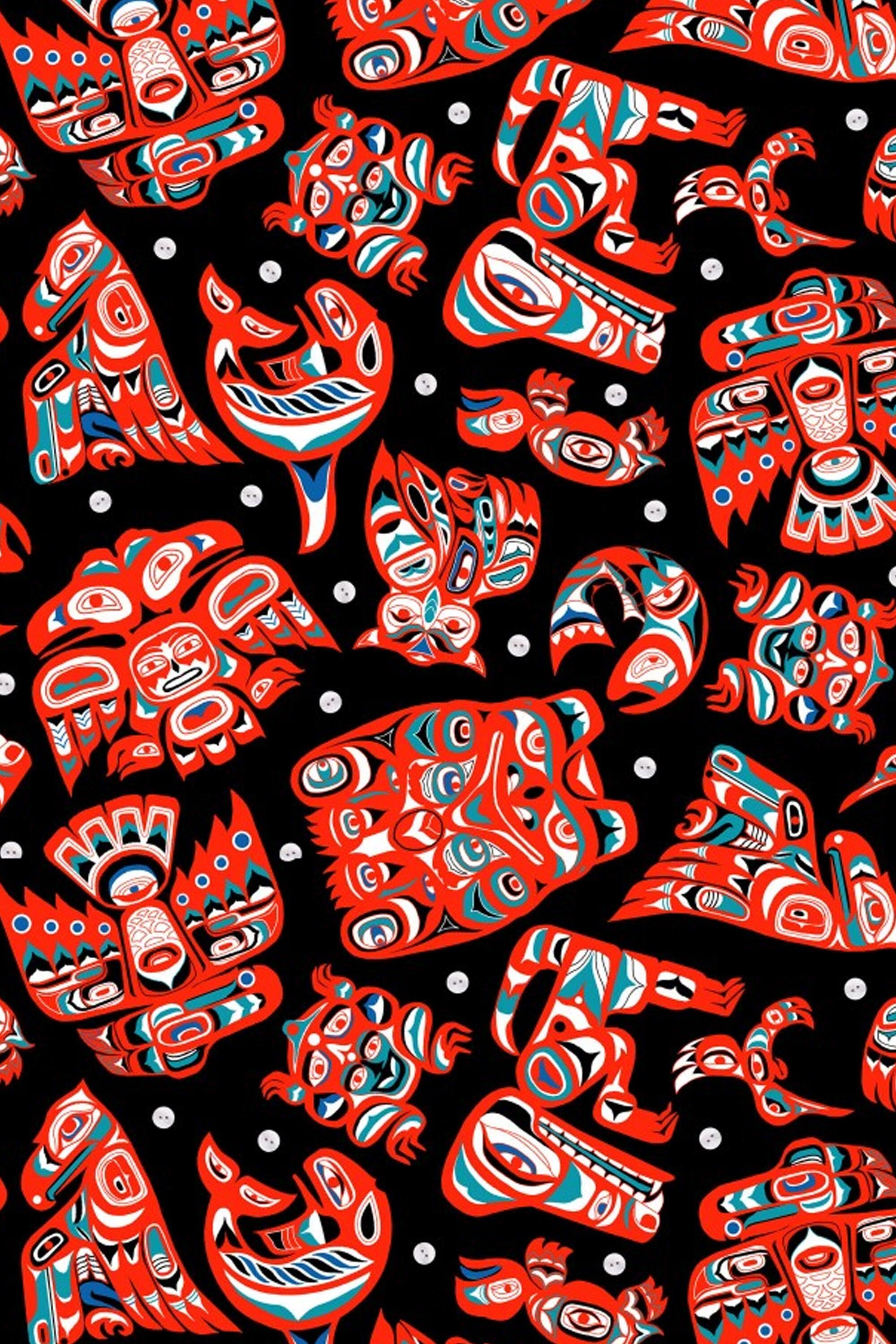 Animals in Northwest Native American Formline Art Style on - Etsy