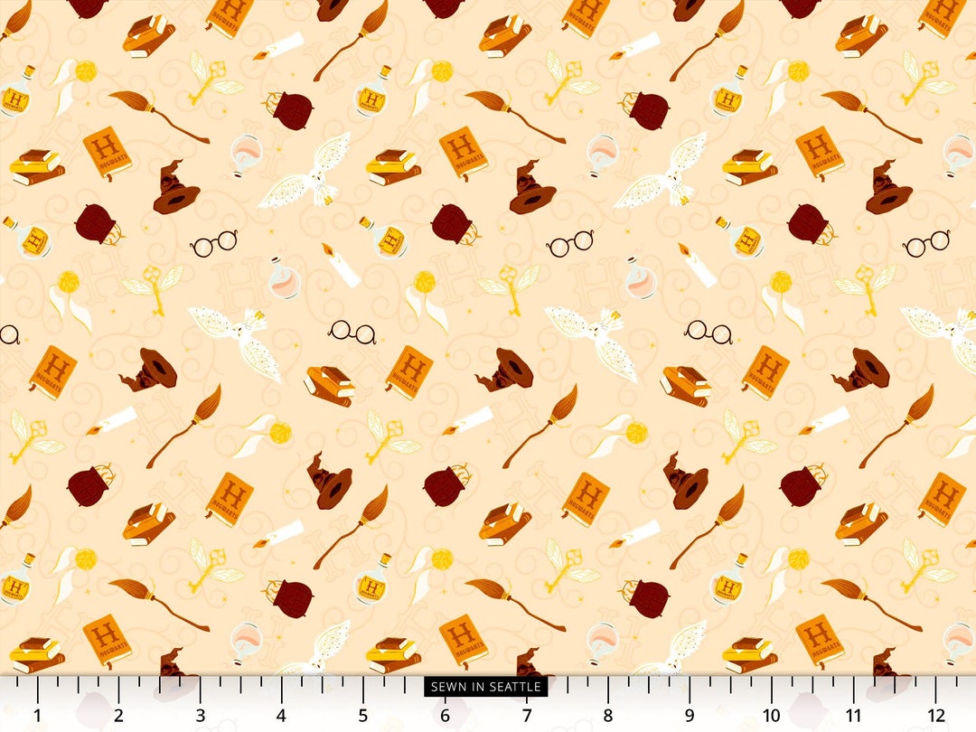 HARRY POTTER Fabric Magical Tools From the Harry Potter - Etsy