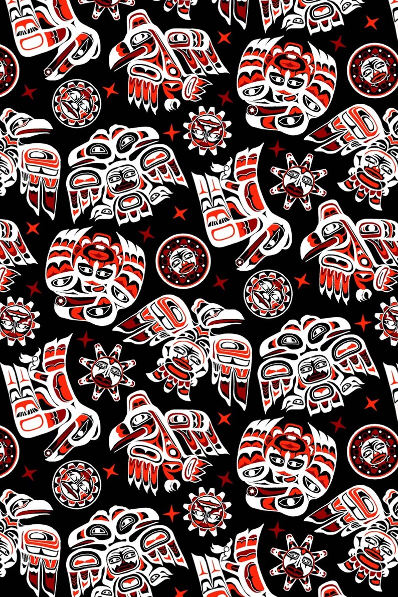 Animals in Northwest Native American Formline Art Style on - Etsy