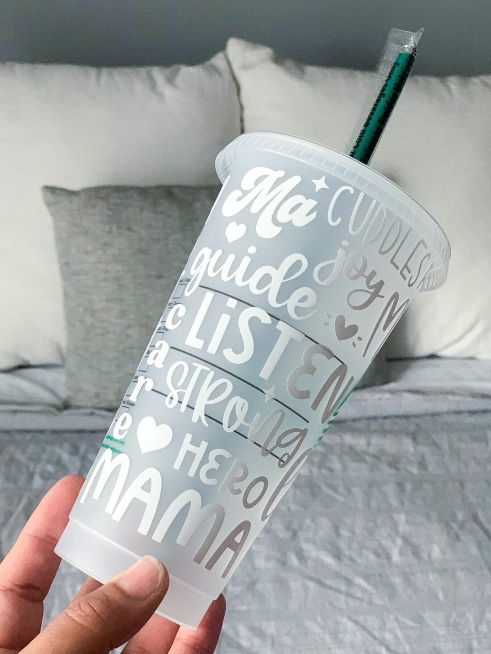 Moms Starbucks Cold cup Reusable Starbucks Coffee Cup | Etsy