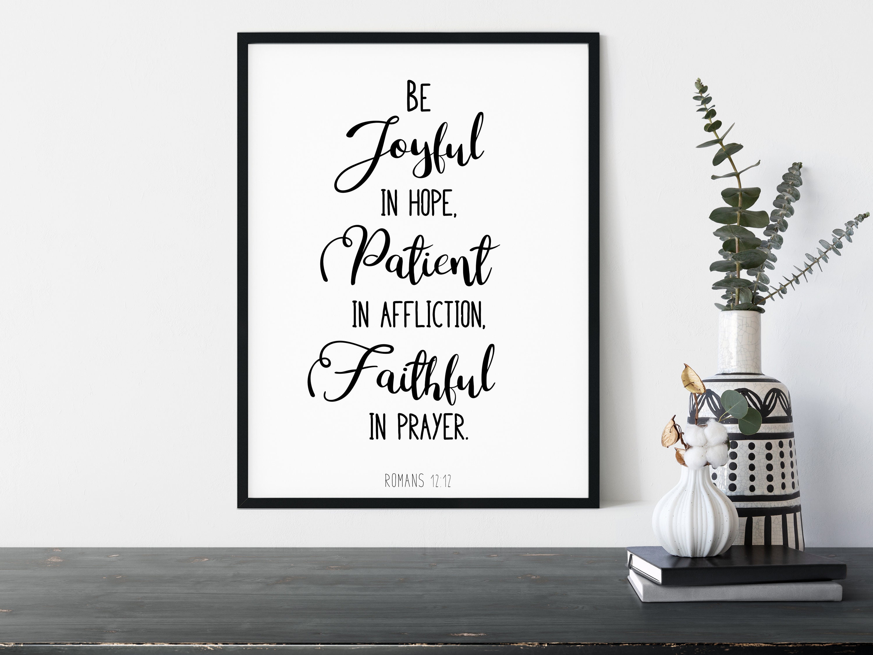 Be Joyful in Hope, Romans 12:12, Instant Download, Printable, Bible ...