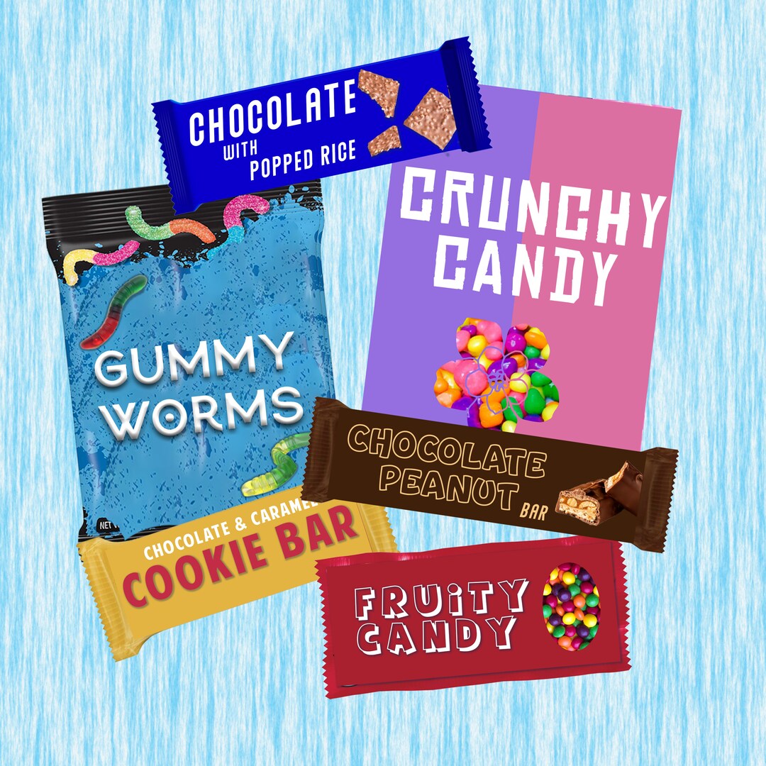 Printable 1:3 Miniature Scale Candy Pack | Doll Toys | Doll Food | DIY ...