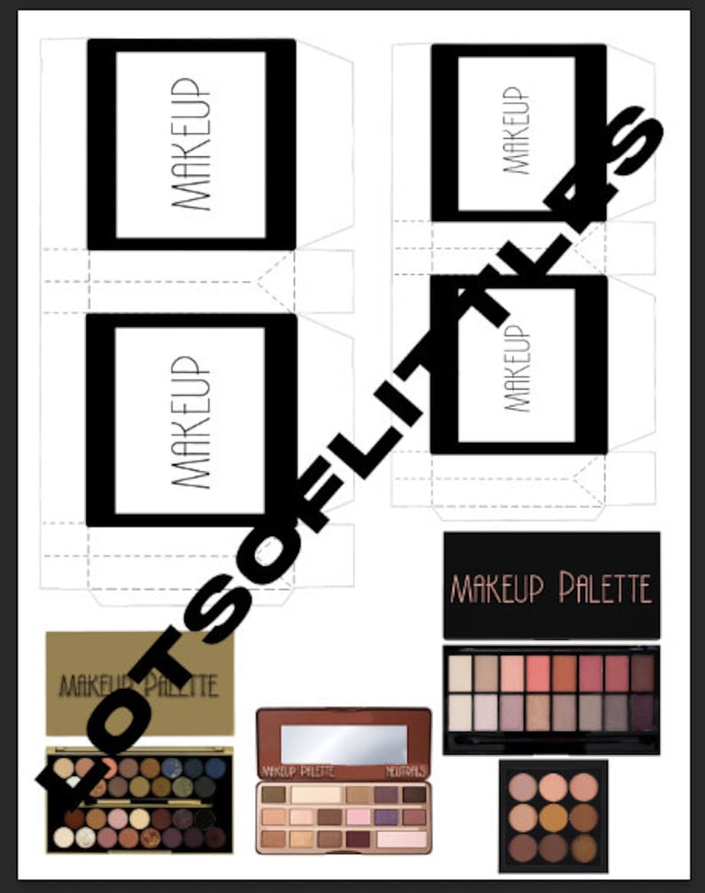 Printable 1:3 Miniature Makeup Set Doll Toys Doll | Etsy