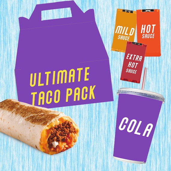 Printable 1:3 Miniature Scale Taco Set Doll Toys Doll Food - Etsy