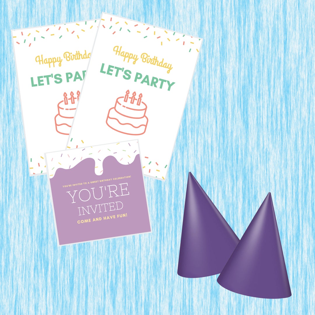Printable 1:3 Miniature Scale Birthday Party Pack | Doll Toys | Doll ...