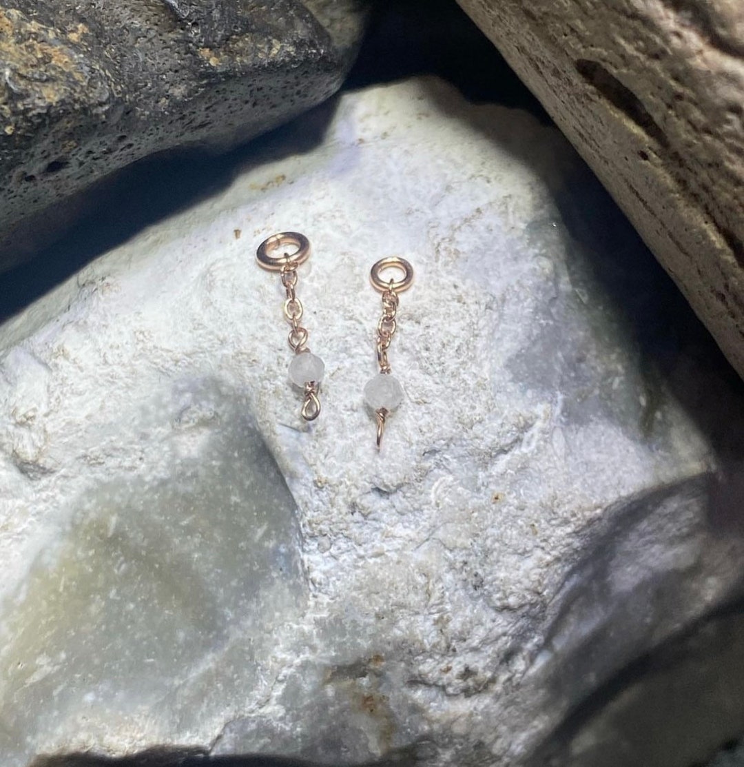 Beaded Piercing Attachment Metal Options Range - Etsy