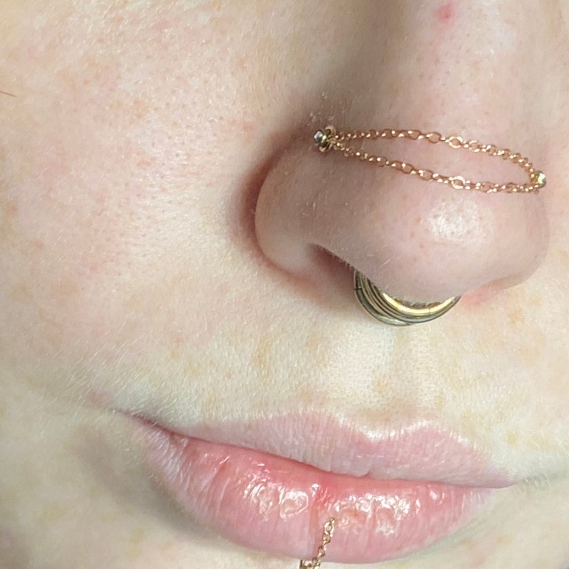 Nose Chain - Etsy