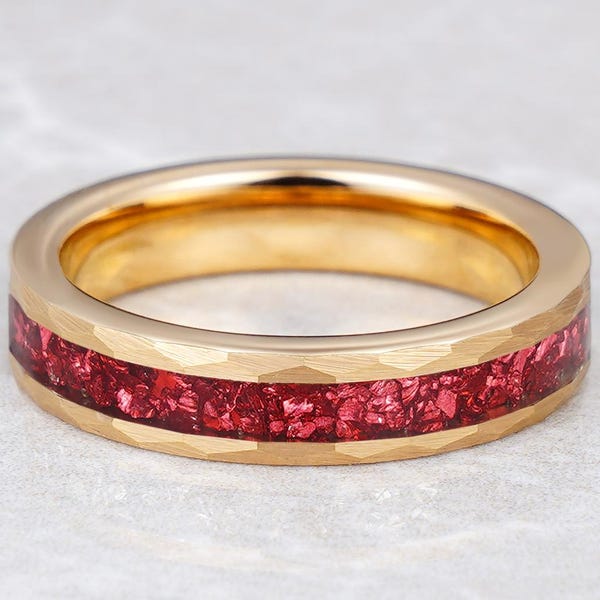 Tungsten Ruby Ring - Etsy