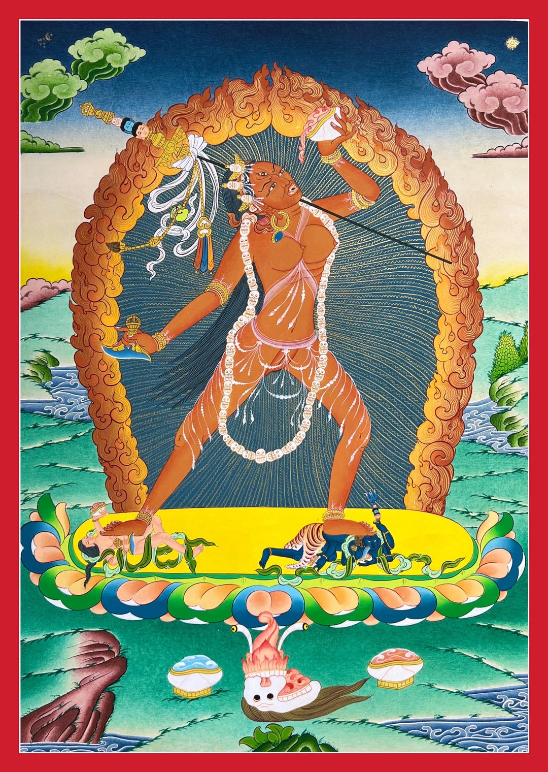 Master Piece Genuine Hand Painted Vajrayogini Thangka Thanka Painting ...