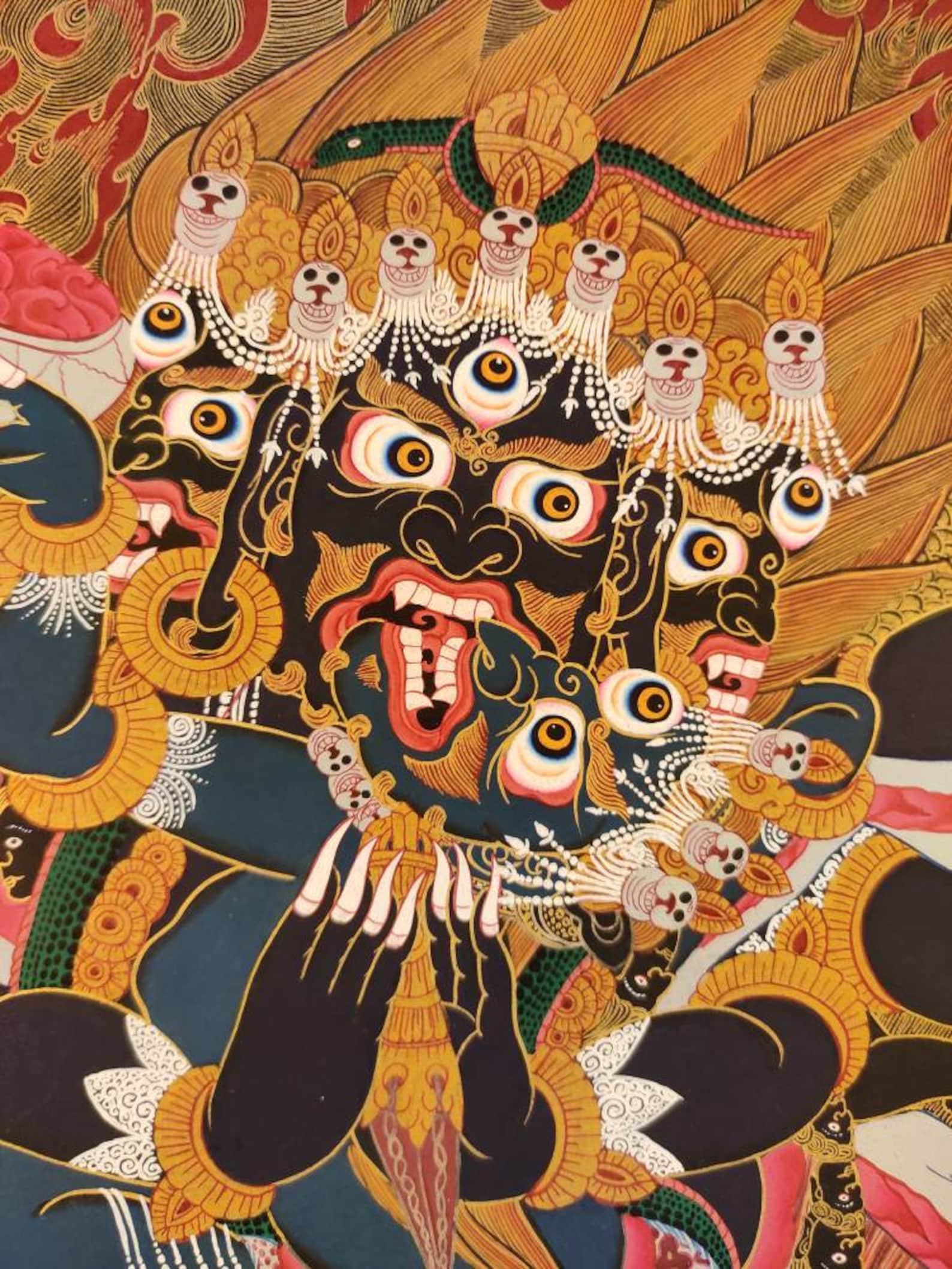 Genuine Hand Painted Master piece Tibetan Vajrakilaya thangka | Etsy