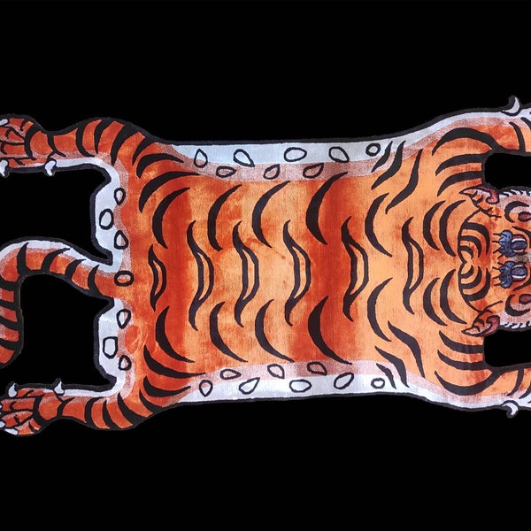 Tiger Rug - Etsy