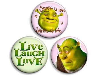 Shrek Buttons - Etsy
