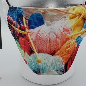 Yarn Mask Can Be Custom With Your Name 2 Layer Pocket Mask - Etsy