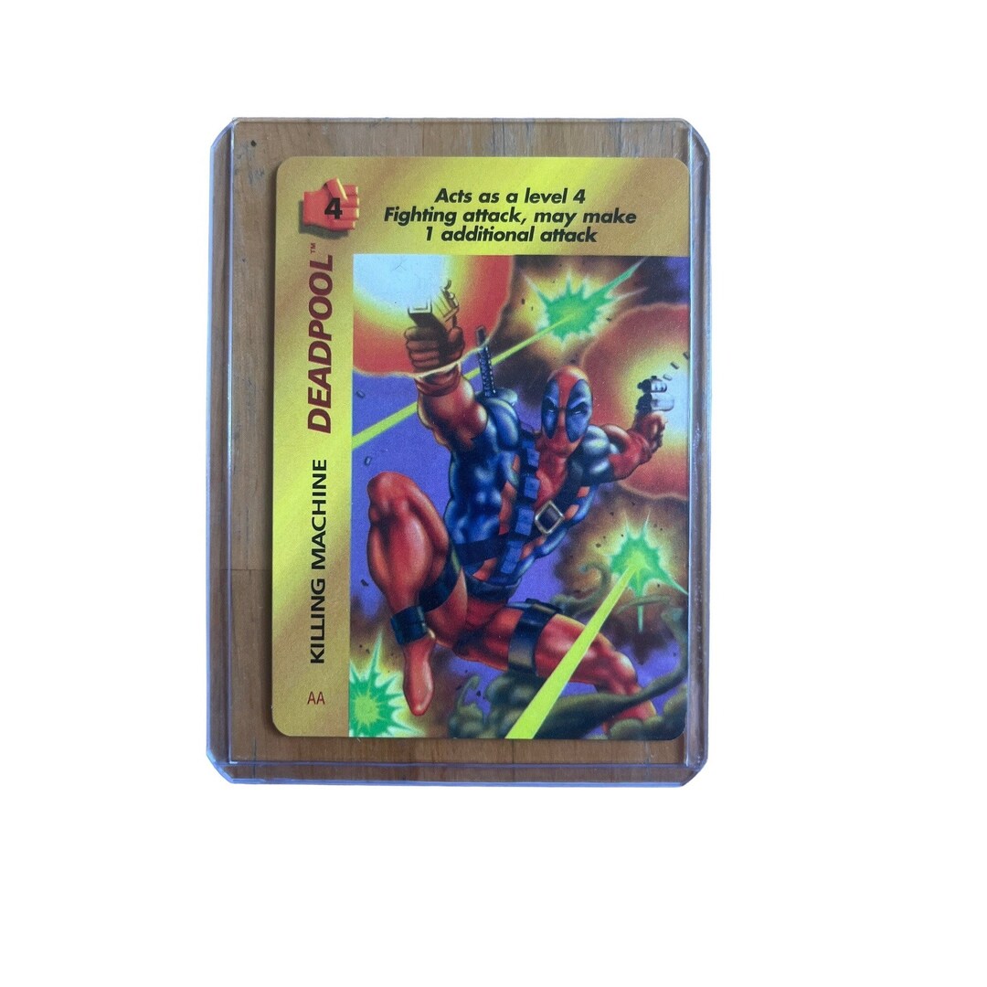Marvel Overpower 1995 Deadpool Character Unleashing the Killing Machine ...