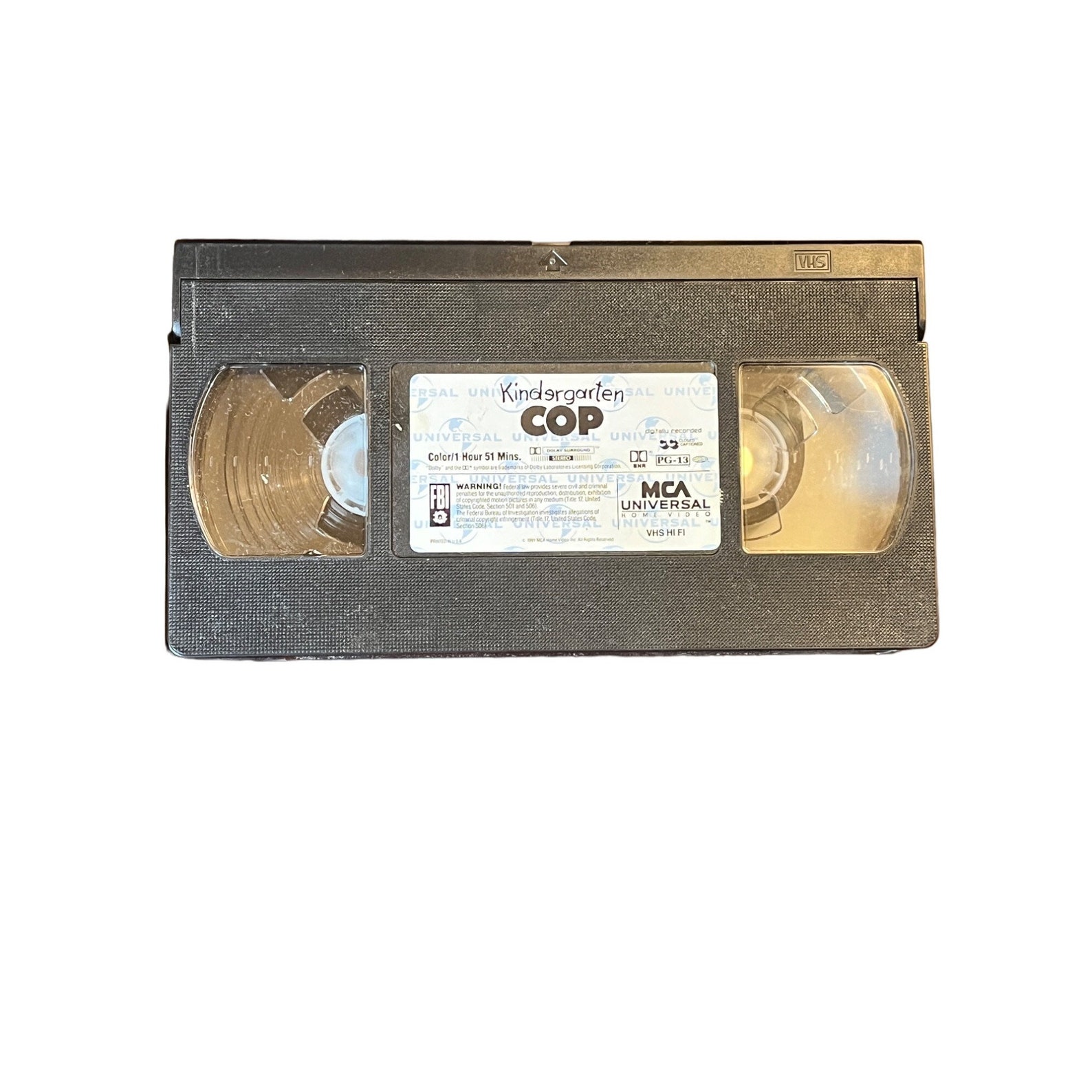 Universal Pictures Kindergarten Cop VHS Tape 1990 - Etsy