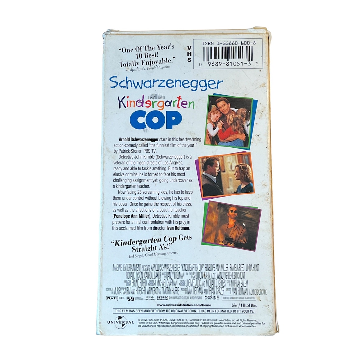 Universal Pictures Kindergarten Cop VHS Tape 1990 - Etsy