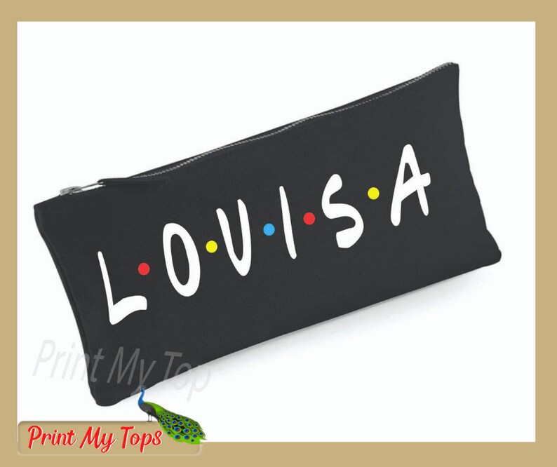 TV Friends Theme Personalised Pencil Case With Any Name - Etsy