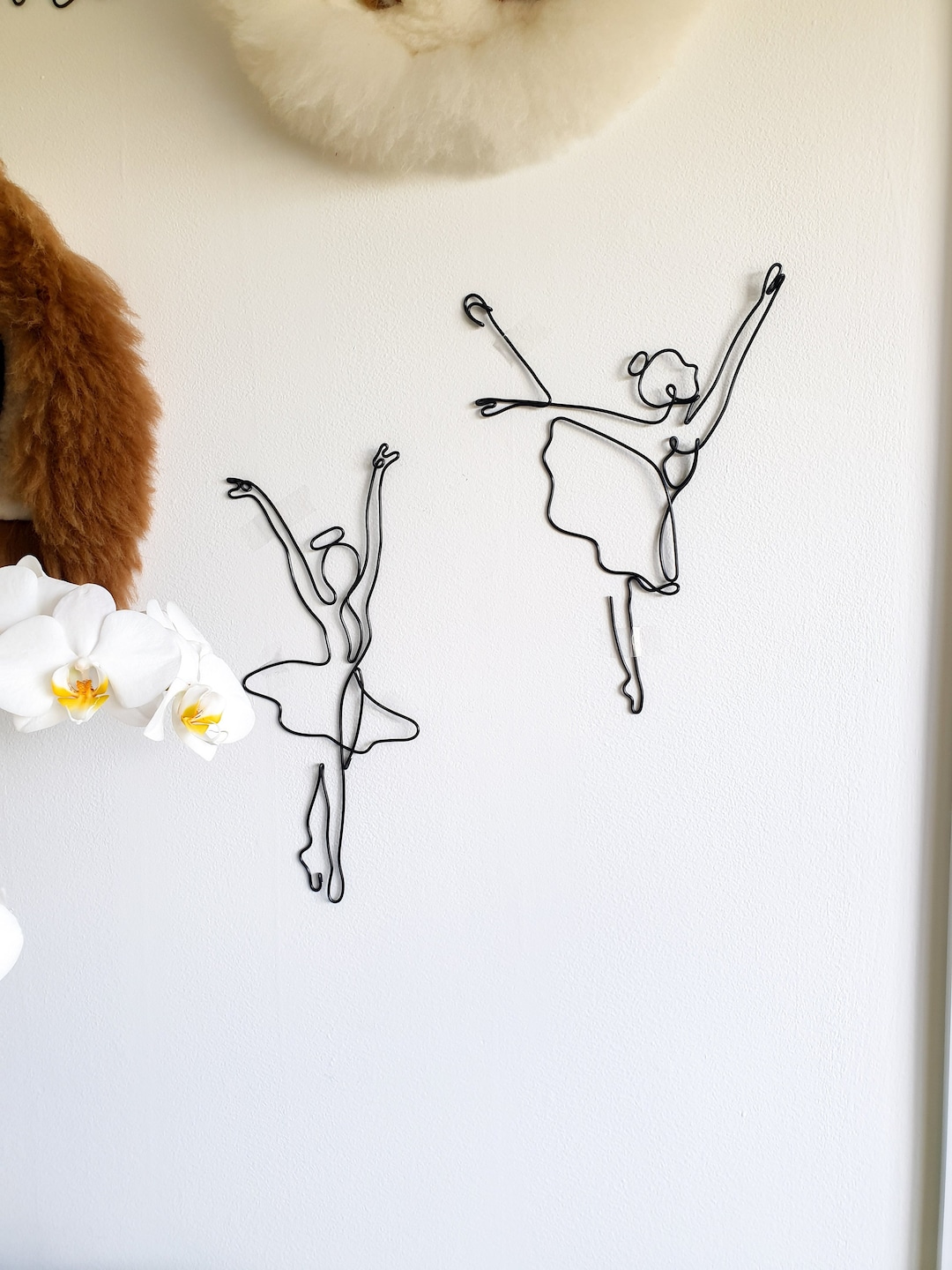 Ballet Dancer Wire Sign/ Wire Dancer/ Wire Ballerina/ Kids Room Decor ...