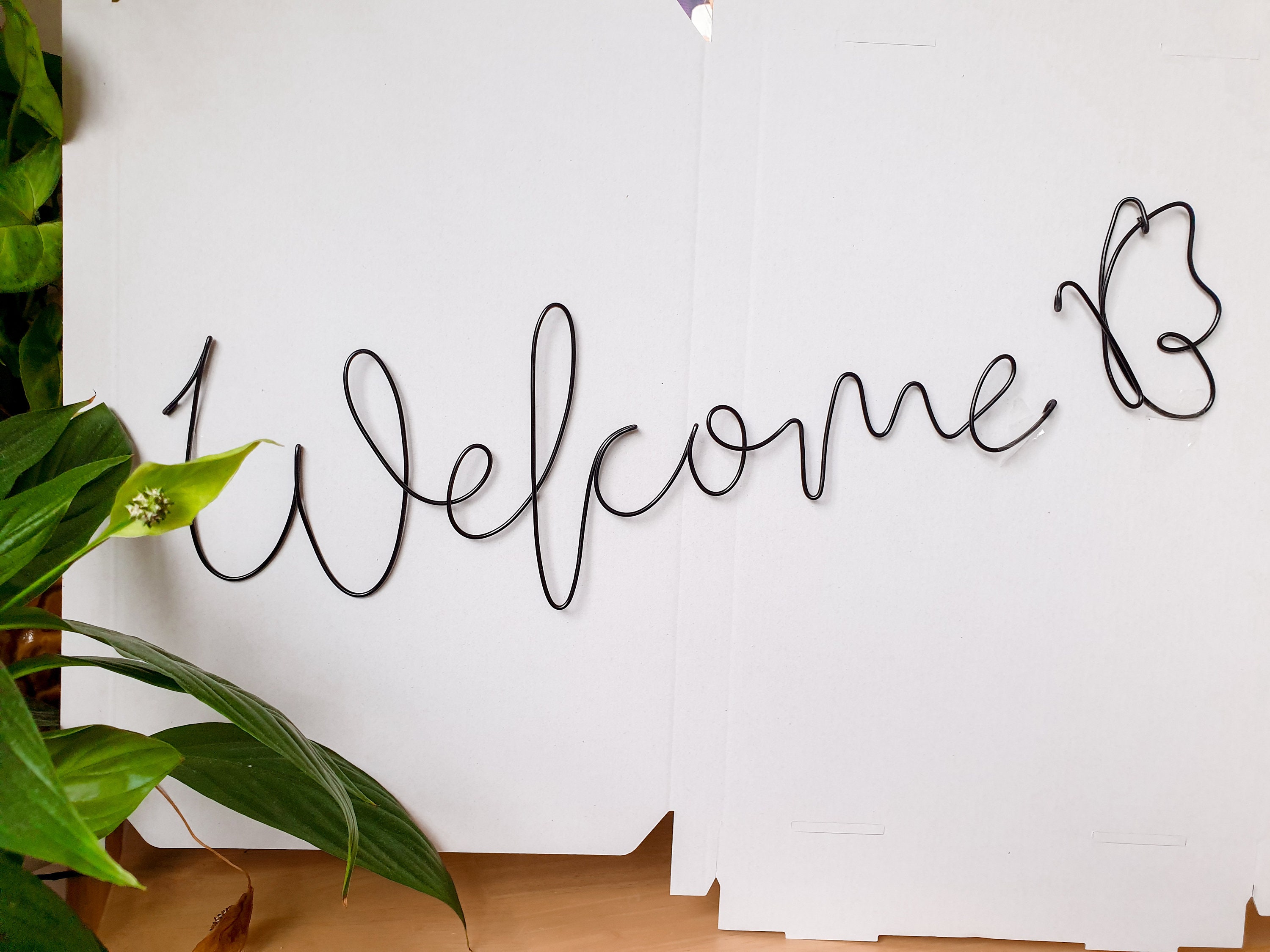 WELCOME Handmade Wire Word / Wire Sign /home Decor /living - Etsy UK