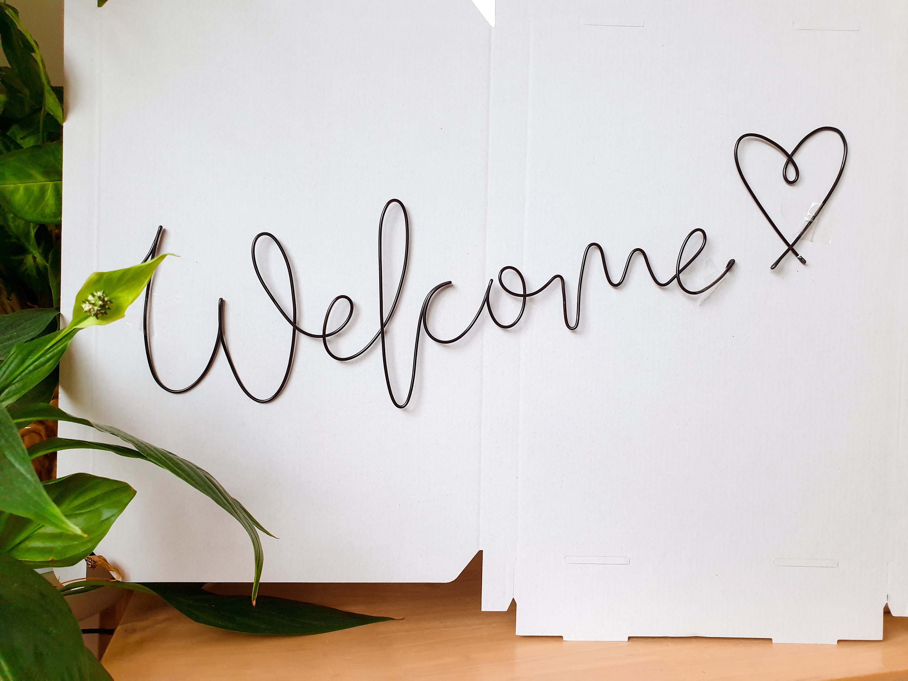 WELCOME Handmade Wire Word / Wire Sign /home Decor /living - Etsy UK