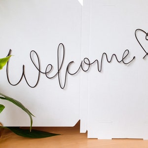 LARGE WELCOME Handmade Wire Word / Wire Sign /home Decor /living Decor ...