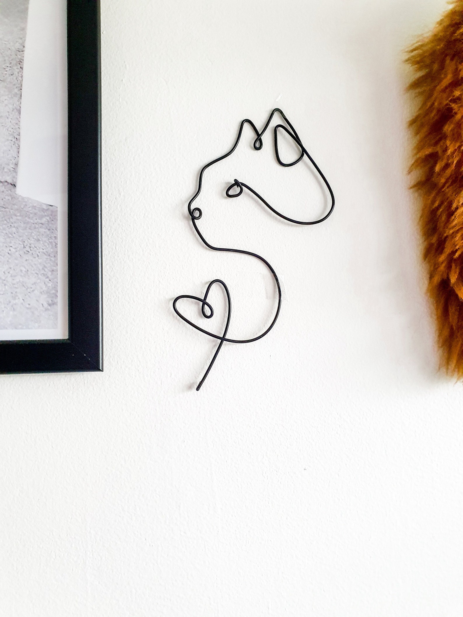 Cat Wire/ Handmade Cat Wire Art / Wall Decor / Cat Face Wire - Etsy