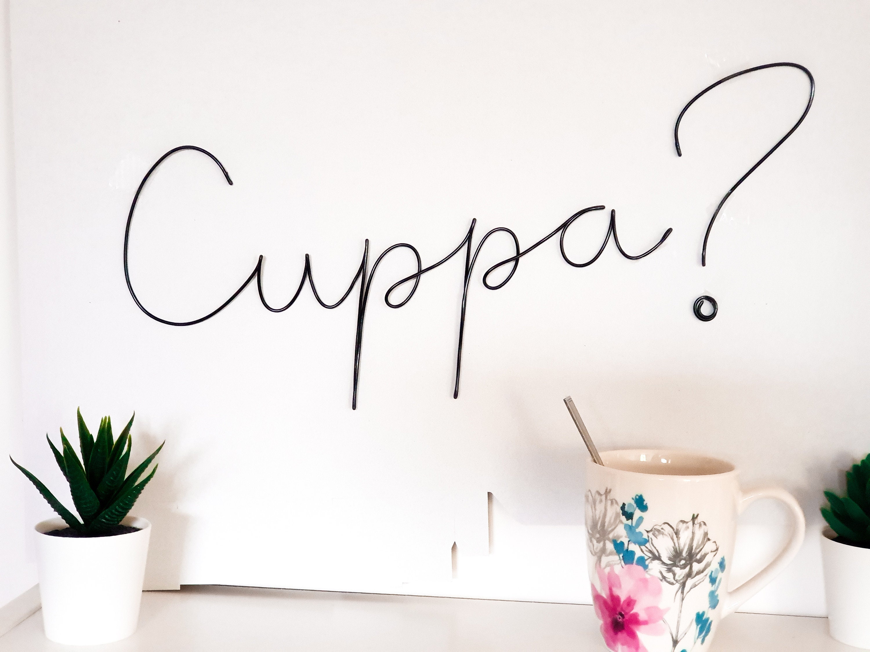Handmade Wire Sign -coffee?, Home Decor/ Coffee Shop Sign - Etsy UK