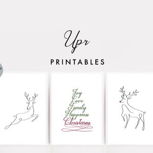 Christmas Wall Art Christmas Printables Christmas Decor - Etsy