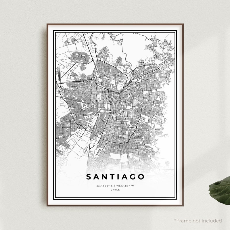 Wood Map Chile - Etsy