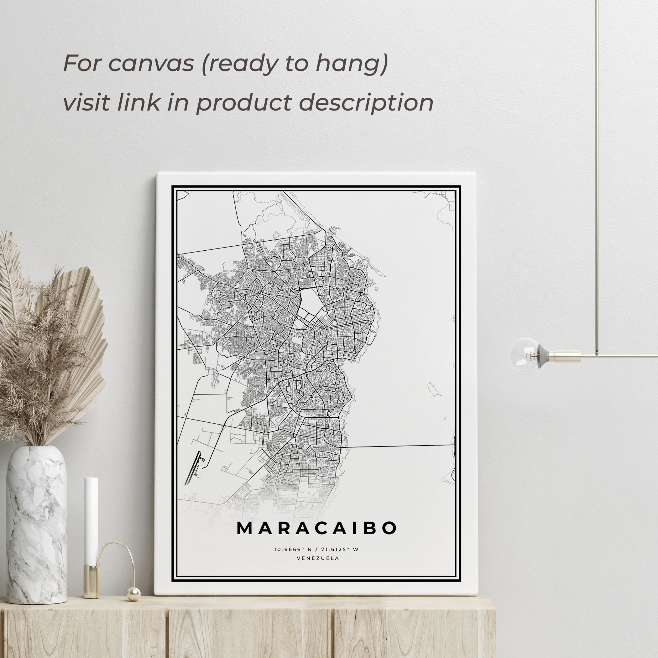 Maracaibo Map Print Maracaibo Street Map Poster Venezuela | Etsy