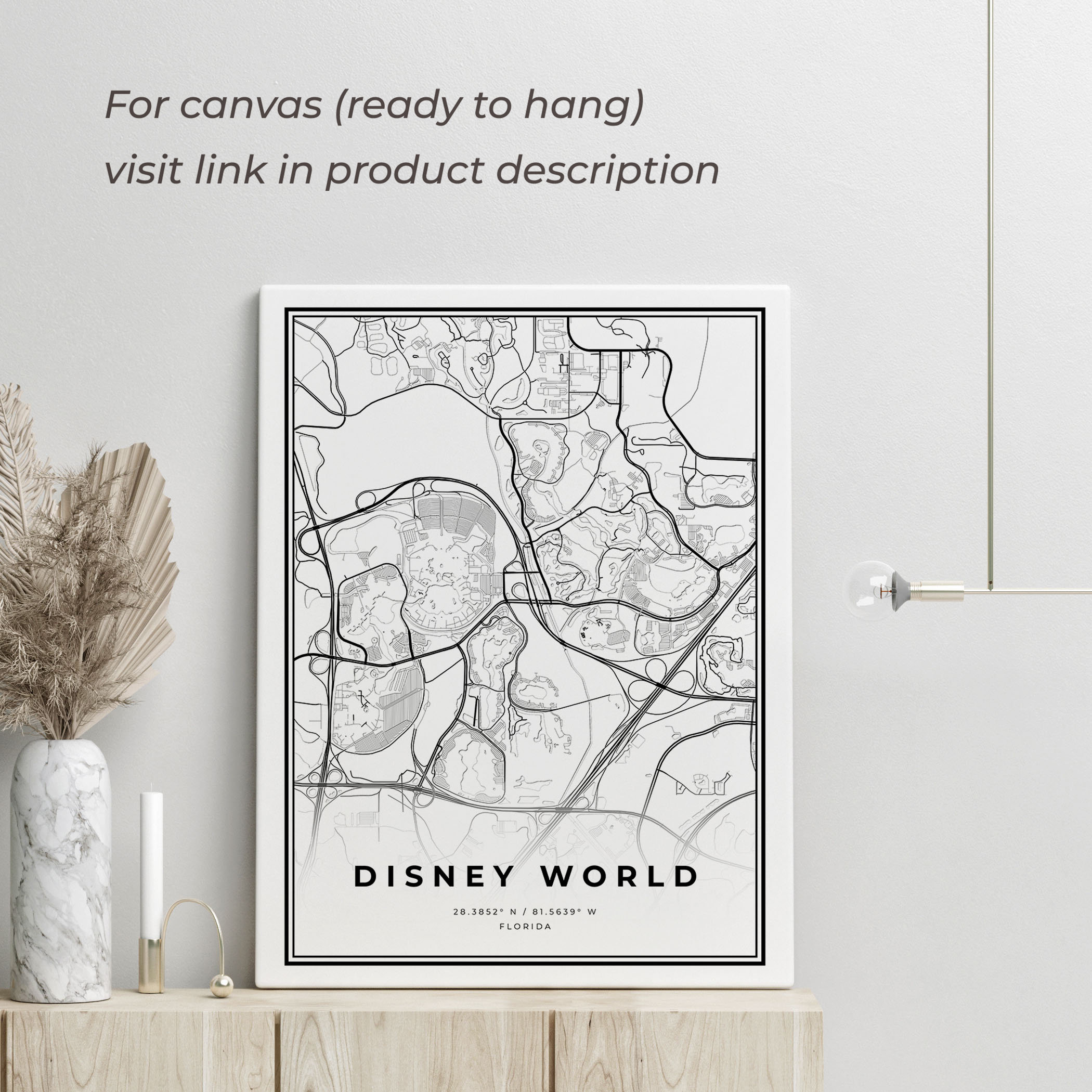 Disneyworld Map Print Disney World Map Poster Florida - Etsy