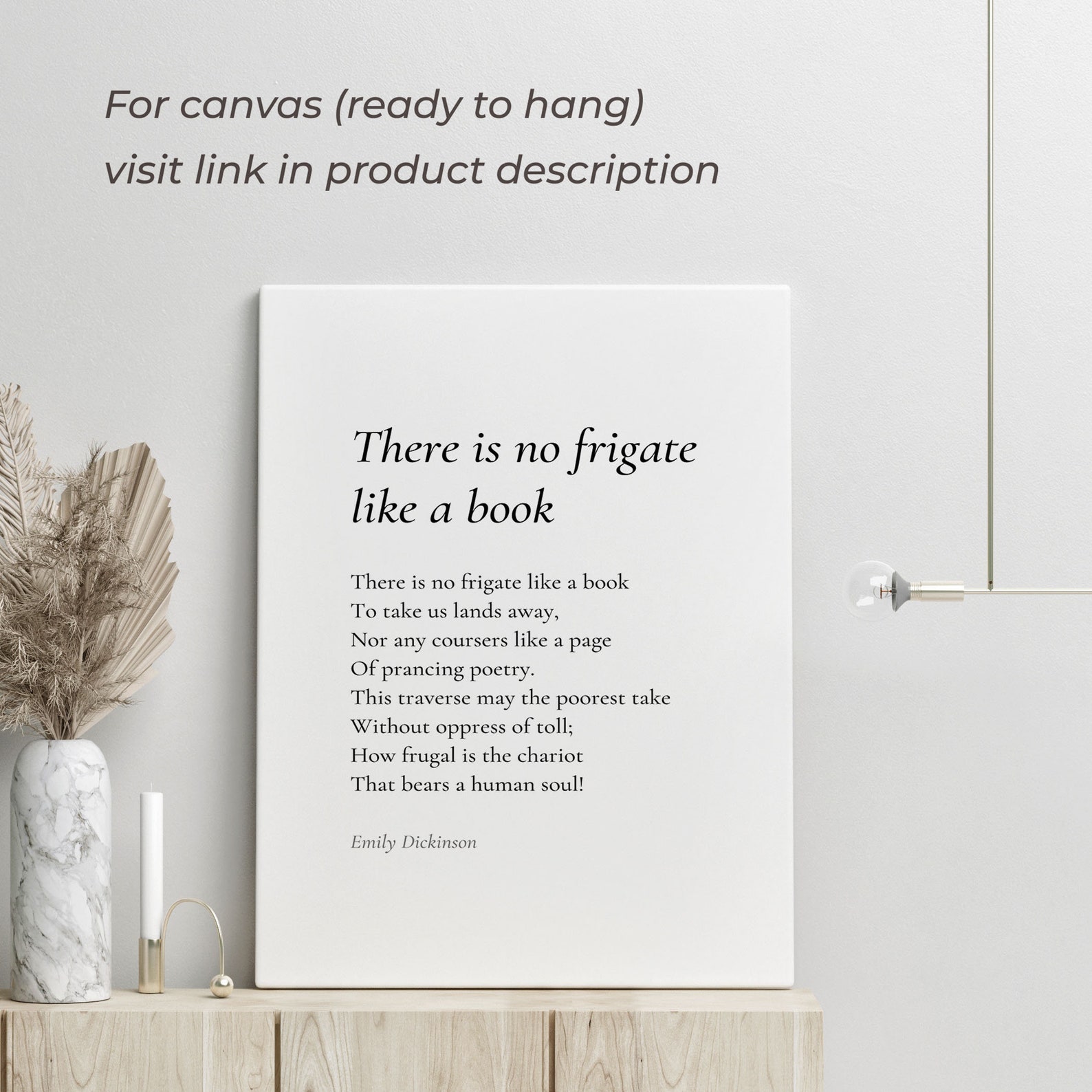 There is No Frigate by Emily Dickinson Poem Print Poetry - Etsy