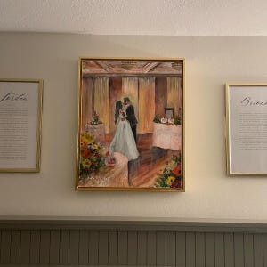 Personalized Wedding Vows Set, Custom Her His Vows Gift, Framed Vows ...