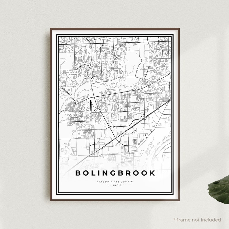 Bolingbrook Map Print Bolingbrook Street Map Poster - Etsy